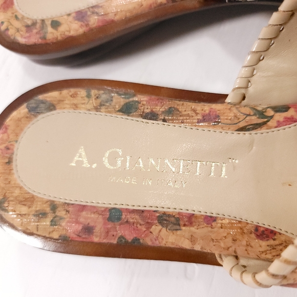 A. Giannetti | Shoes | A Giannetti Floral Thong Sandals Medallion Made ...